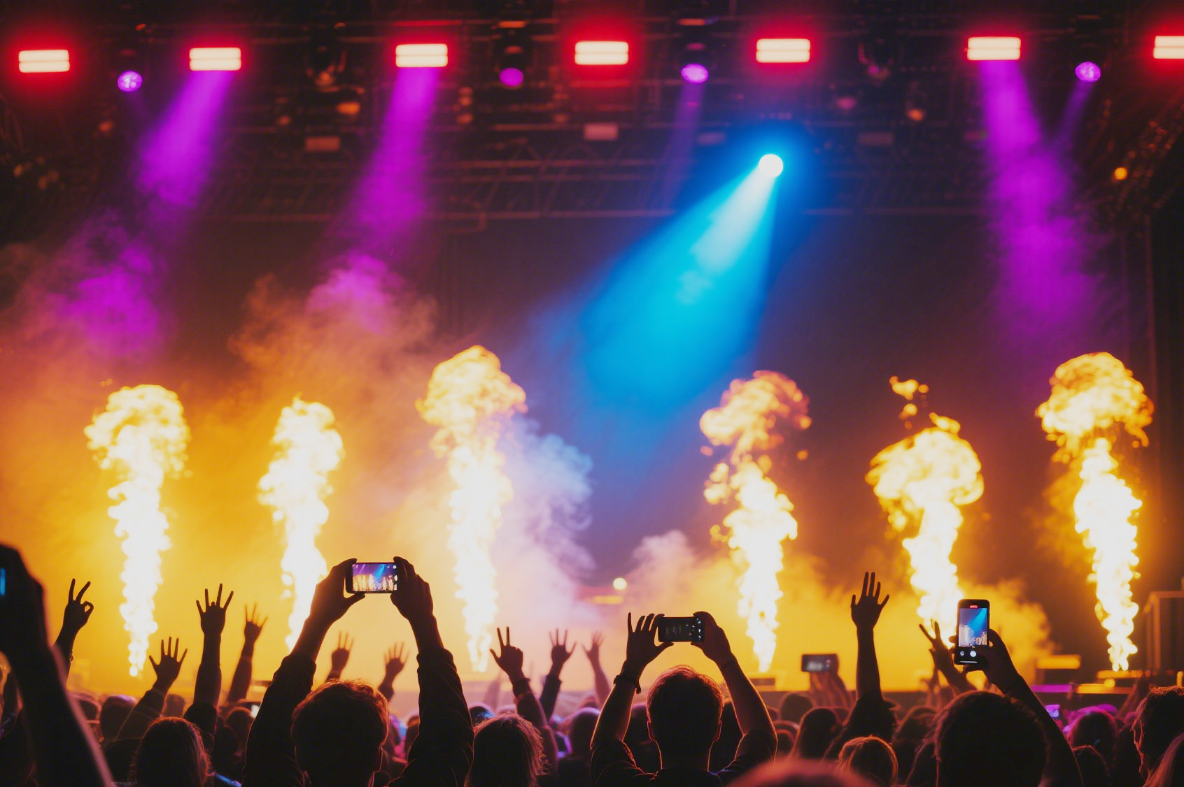 Isoparaffin for flame show